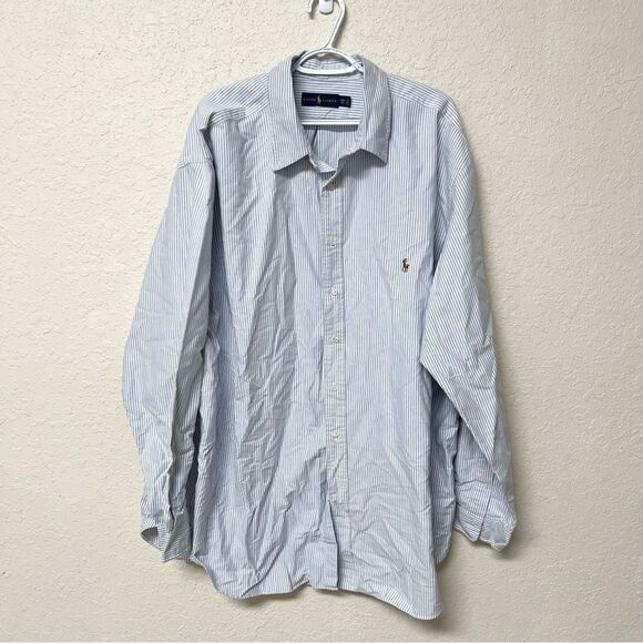 Polo Ralph Lauren | Shirts | Polo Ralph Lauren Blue Striped Buttondown ...